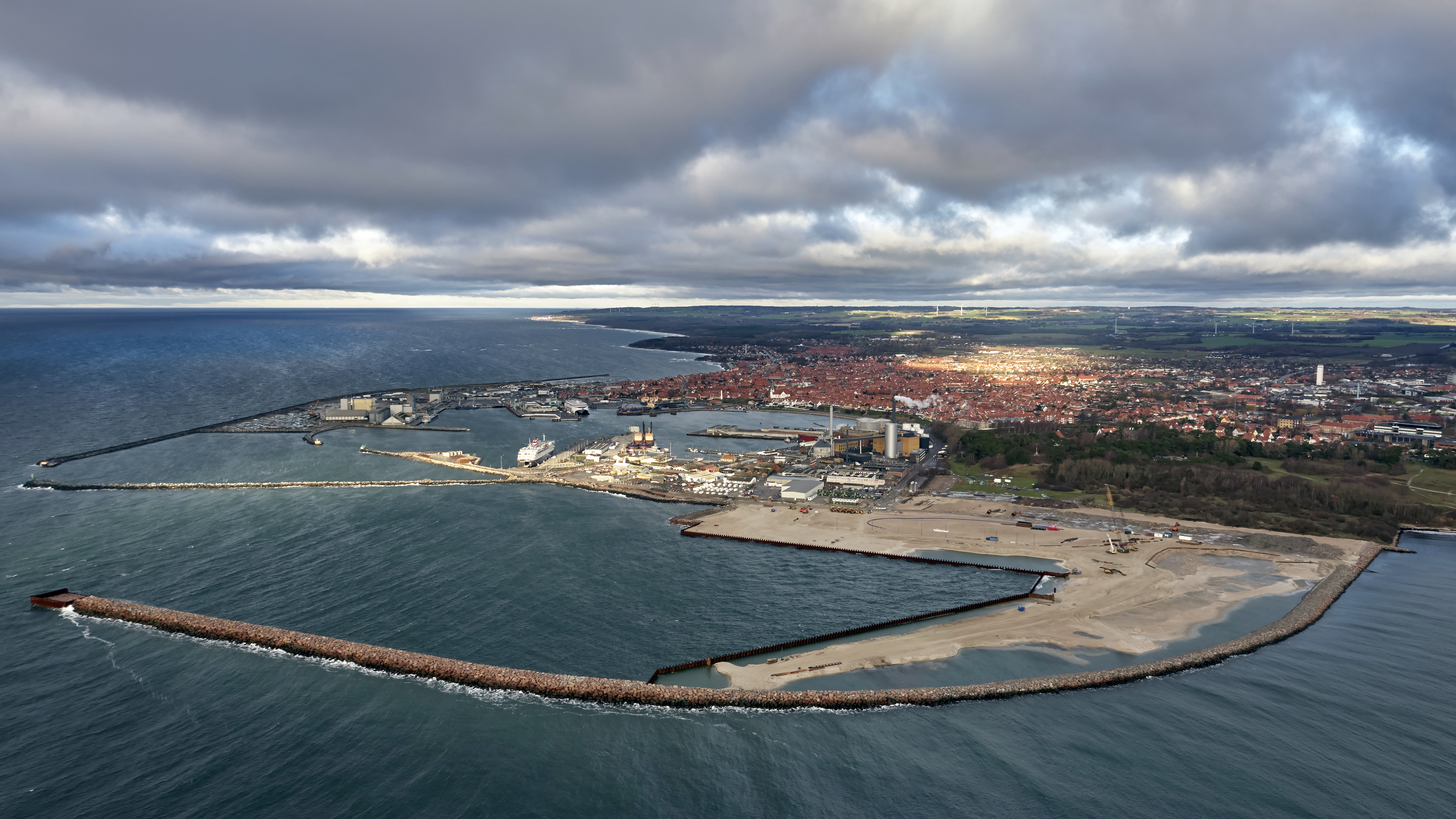 Dronefotos | Rønne Havn